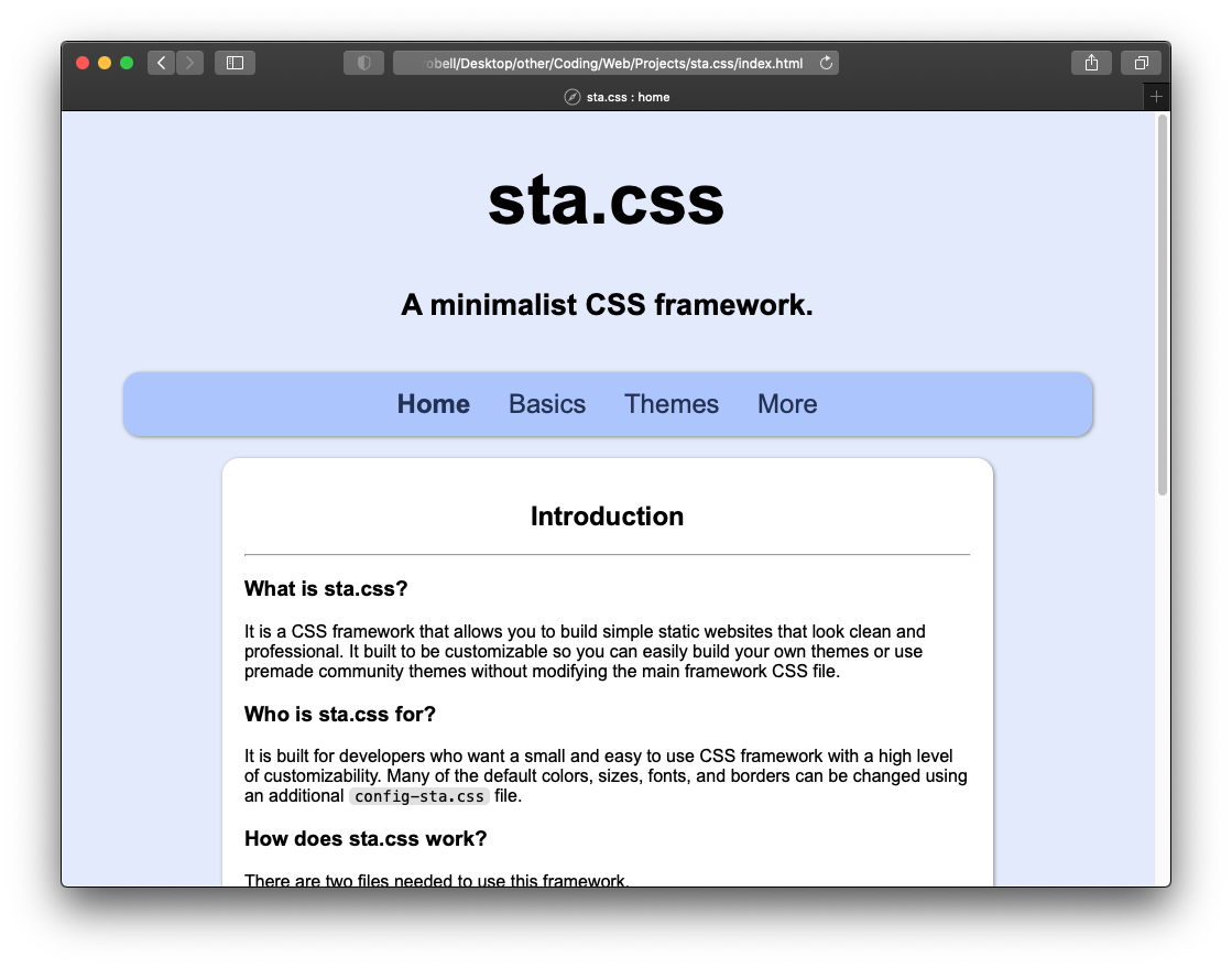 sta.css : themes